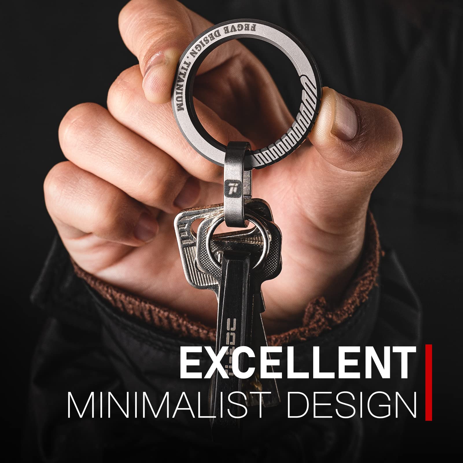 Mua FEGVE Key Carabiner Keychain Clip with Titanium Mini Quick Release ...