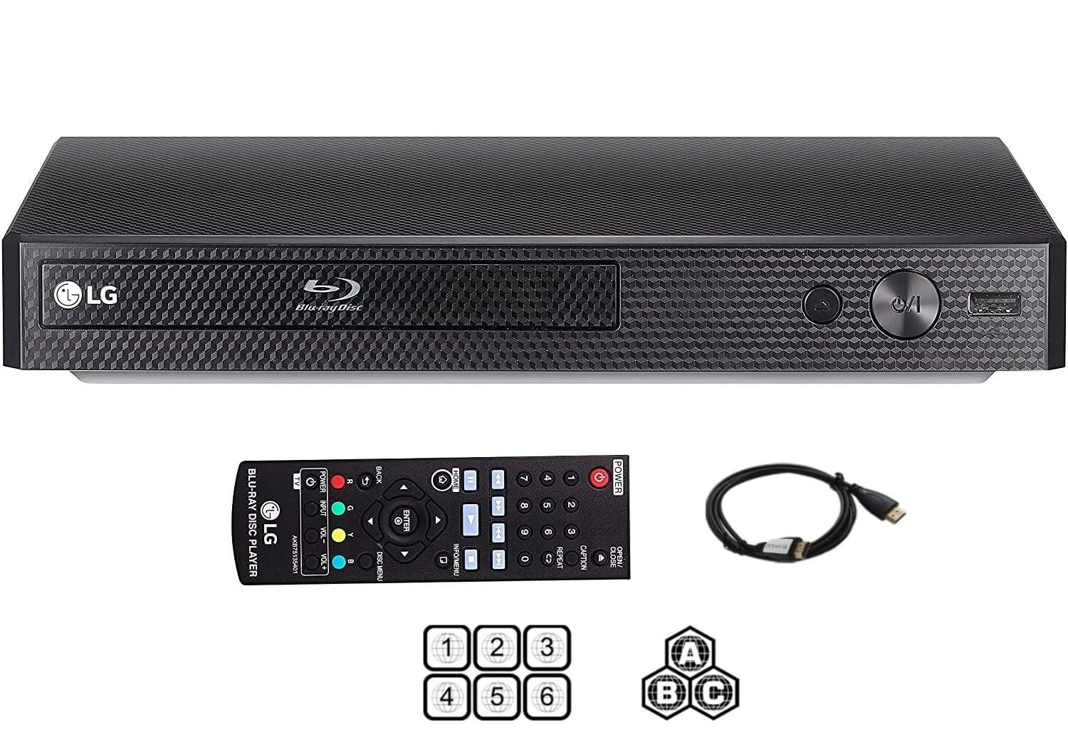 Mua LG BP-250 Region free Blu-ray Player, Multi Region Smart 110-240 Volts, Dynastar 6 foot HDMI ...