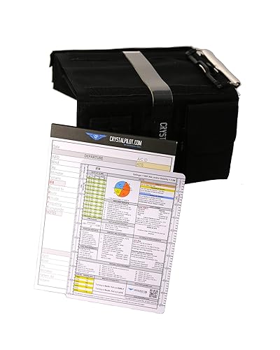 Crystal Pilot Reversible Kneeboard with Flight Notepad and Medium VFR ...