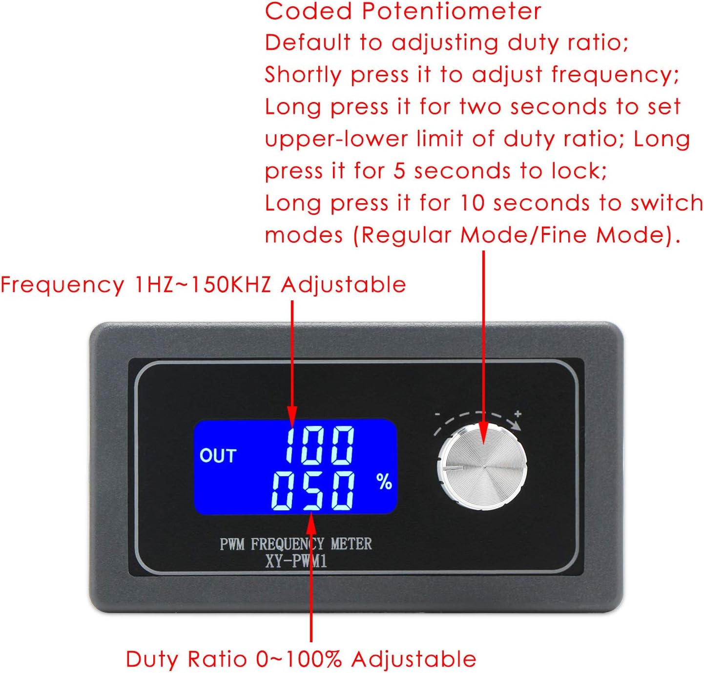 Droking PWM Signal Generator, 3.3-30V Square Wave Rectangular Wave ...