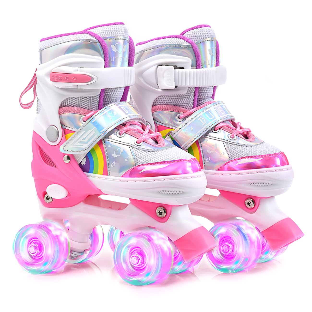ERNAN Roller Skates,Kids Roller Skates,Girls Roller Skates,4 Size ...