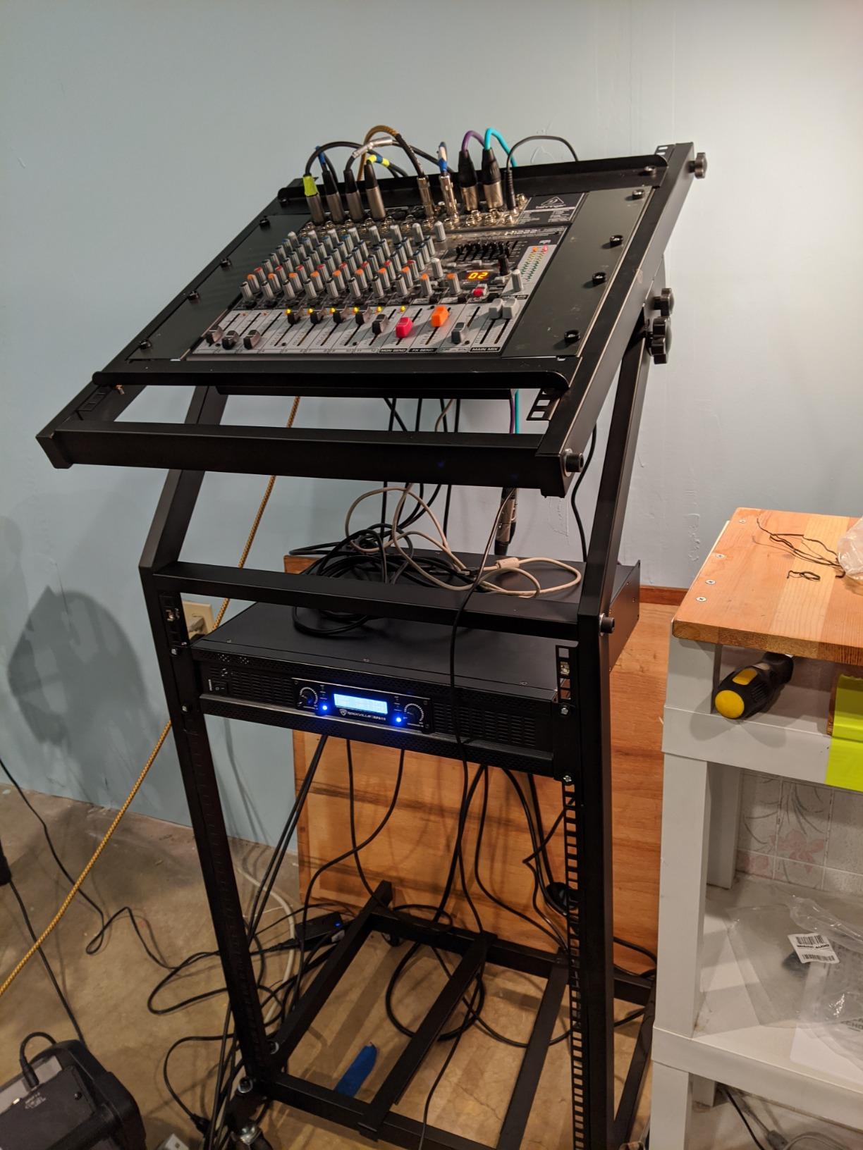 $15/mo - Finance AW Rack Mount DJ Mixer Stand Studio Equipment ...
