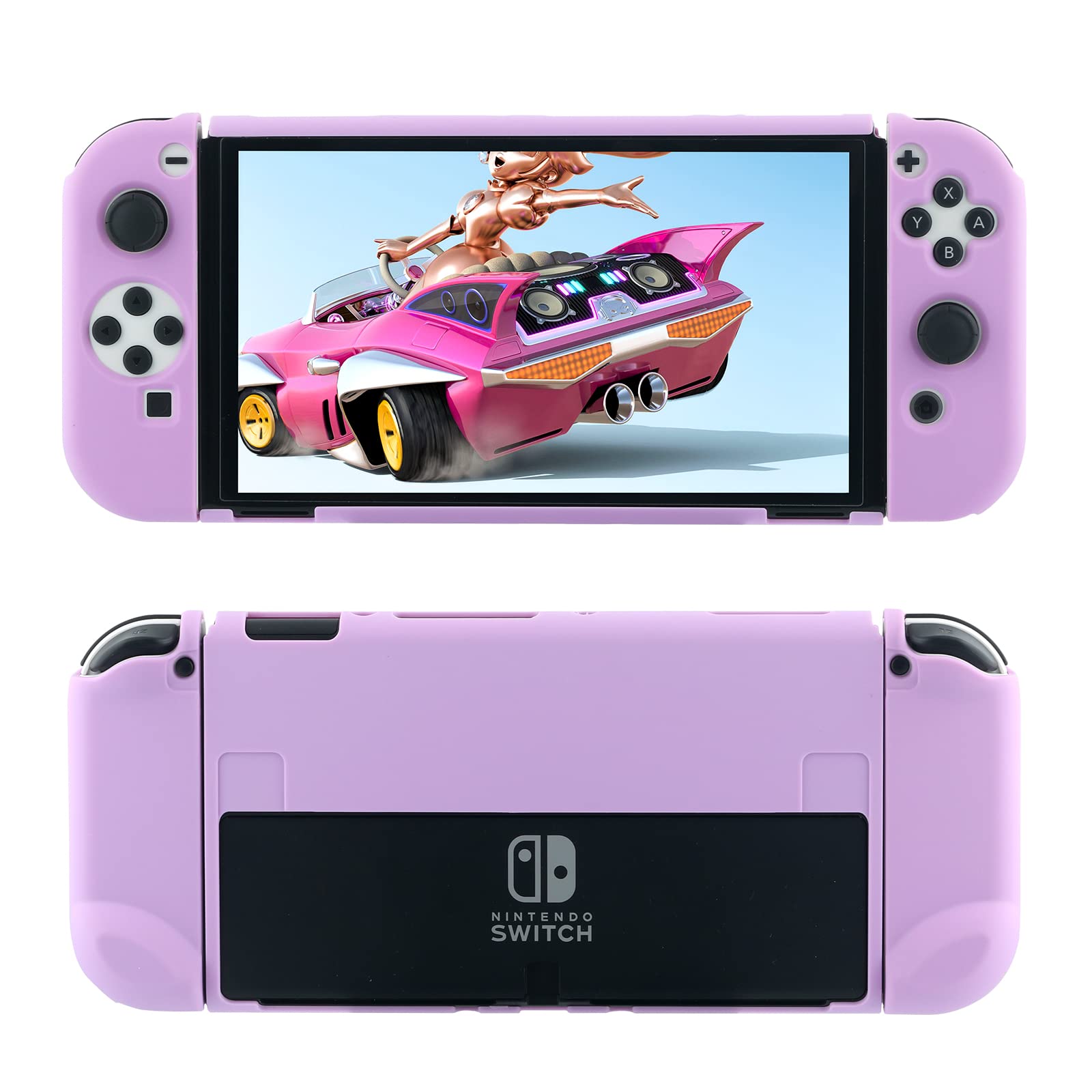 Switch OLED Protective Case, Switch OLED Case Front and Back, Ergonomic ...