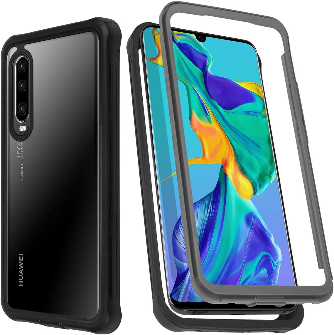AICase Coque 360 Huawei p30,de qualité Militaire,Coque de Protection ...