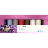 Amazon.com : Mettler Thread Silk Finish 100% Mercerized Cotton Sewing ...