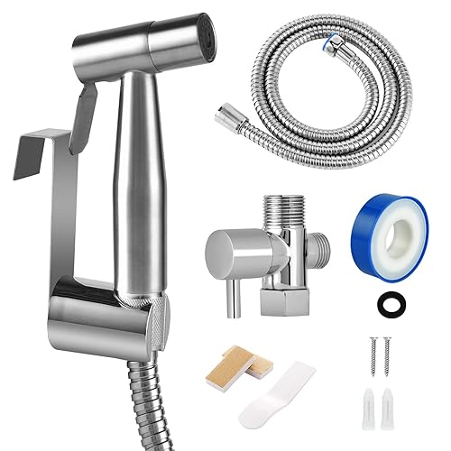 Bidet Sprayer for Toilet, Hand held Stainless Steel Toilet Bidet ...