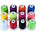 Amazon.com: New brothread - 18 Options - Multi-Purpose 100% Mercerized ...