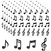 Amazon.com: Whaline 480Pcs Gold Music Note Stickers Glitter Music ...