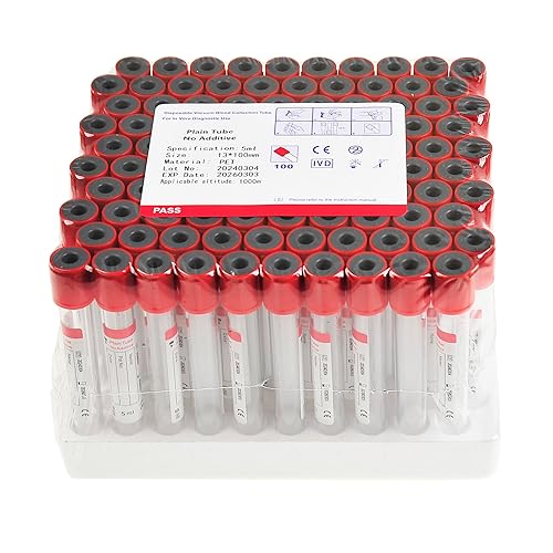 Veterinary Lab Vacuum Blood Collection Coagulation Tubes No Additive ...