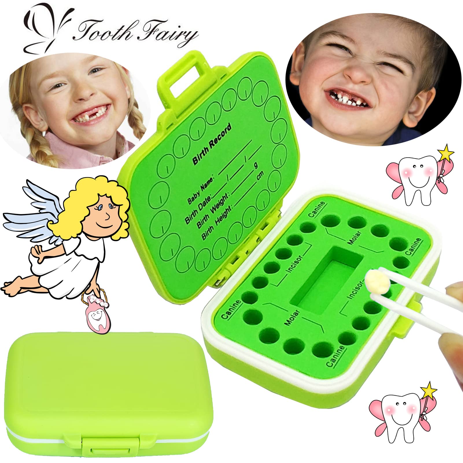 Mua Baby Teeth Keepsake Box Tooth Organizer for Lost Teeth, Tooth ...