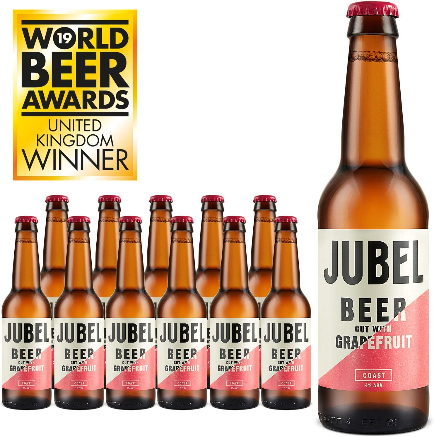 Jubel Coast Beer - Grapefruit Infused - 12x330ml Bottles: Amazon.co.uk ...