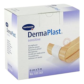 DERMAPLAST Sensitive Plaster 6 cm x 5 m: Amazon.co.uk: Health ...