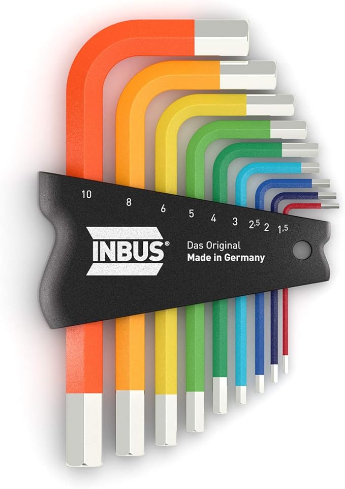 INBUS® 70259 Inbusschlüssel Set ColorGrip 9tlg. 1,5-10mm Kurz I Made in ...