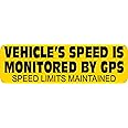 Amazon.com: StickerTalk Speed Monitored by GPS Vinyl Sticker, 10 inches ...