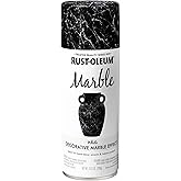 Rust-Oleum 372484 Specialty Marble Spray Paint, 10.25 oz, Black ...