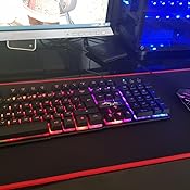 BAKTH Multiple Color Rainbow LED Backlit Mechanical Feeling USB Wired ...