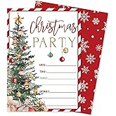 Amazon.com : Whaline 25Pcs Christmas Party Invitation with Envelopes ...