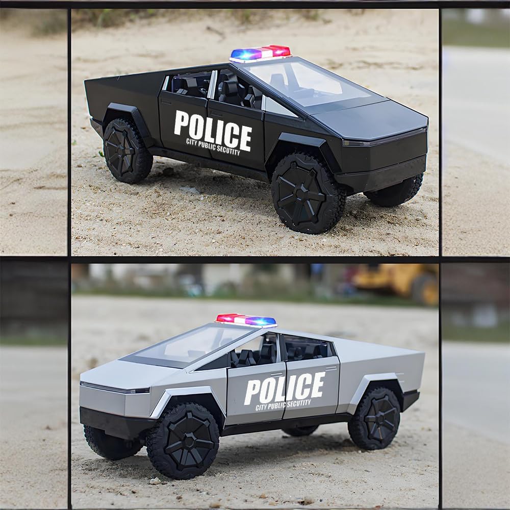 Mua Cybertruck Toy Trucks Police Car with Cyberquad Alloy Diecast Metal ...