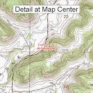 Amazon.com : USGS Topographic Quadrangle Map - Fountain City, Wisconsin ...