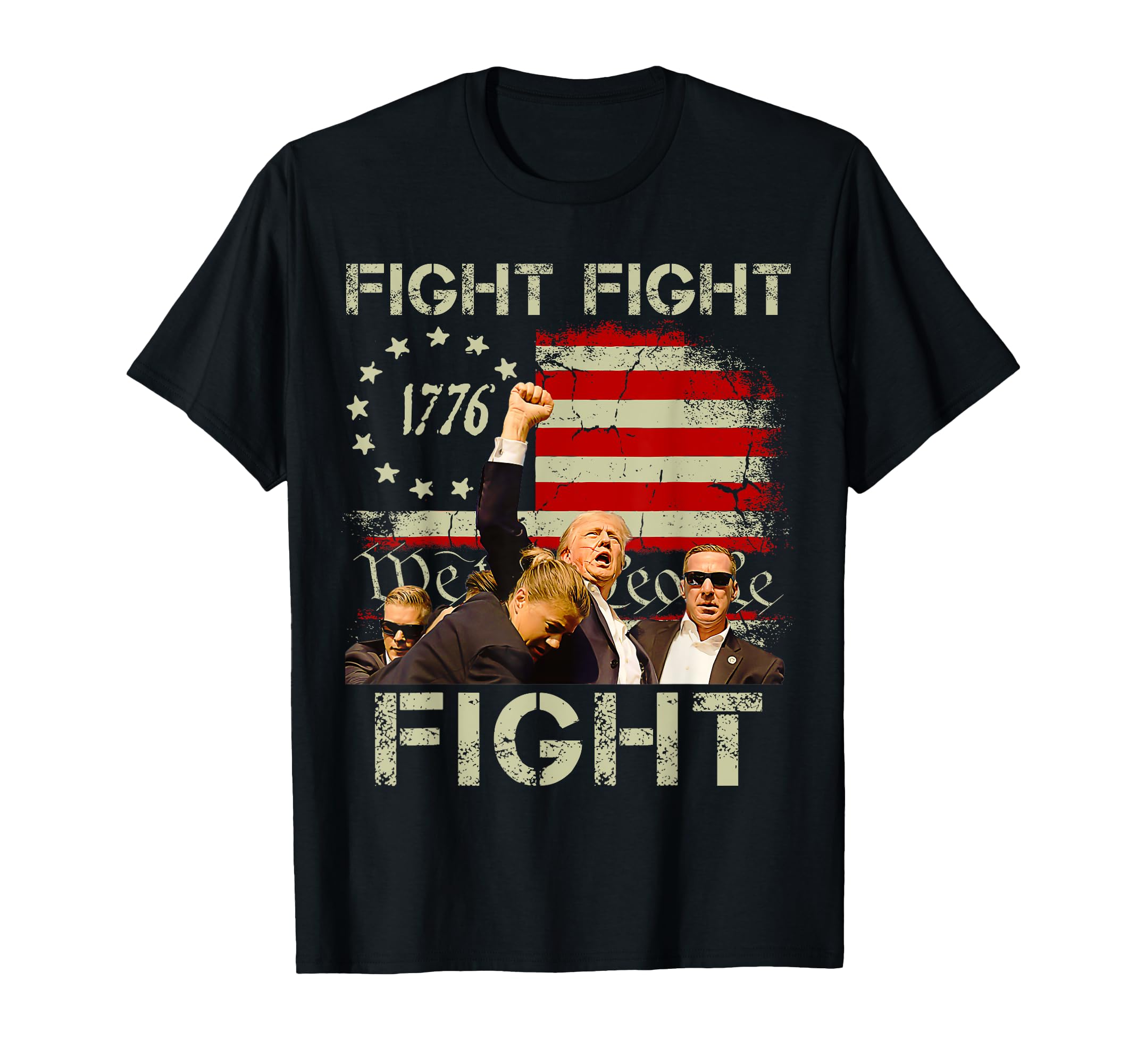 Trump Fight Fight Fight Trump Signals To Americans to Fight T-Shirt ...