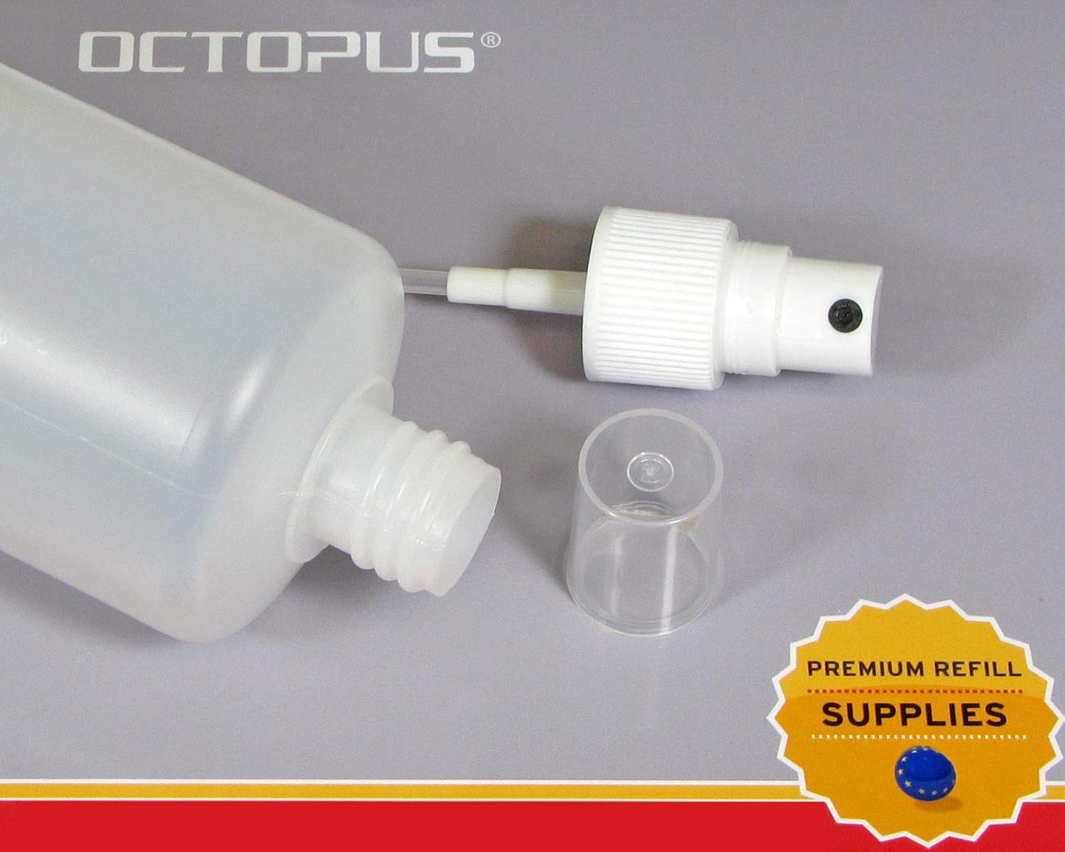 10x 250 ml Octopus spray bottles with finger atomiser, plastic bottles ...