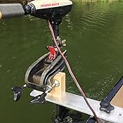 Amazon.com : Canoe Trolling Motor Mount Bracket with Aluminum Crossbar ...