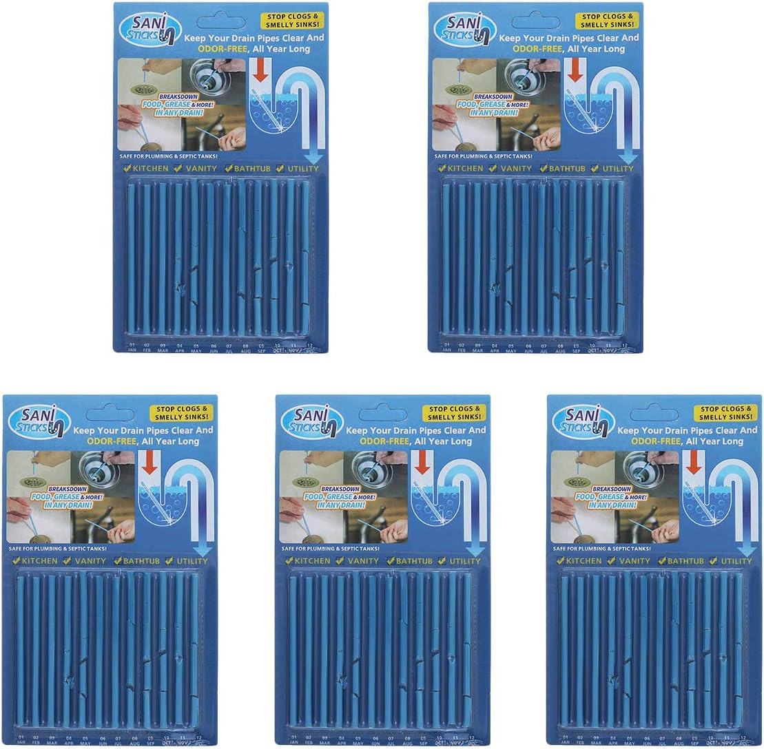 OriGlam 5pcs Drain Sticks, Drain Cleaner Sticks, Drain Deodorizer ...