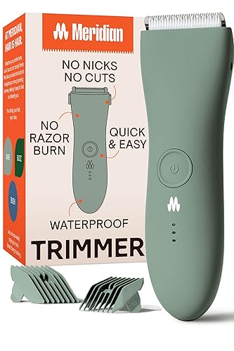MERIDIAN Body Hair Trimmer for Men, Pubic Hair Trimmer Balls, Body ...