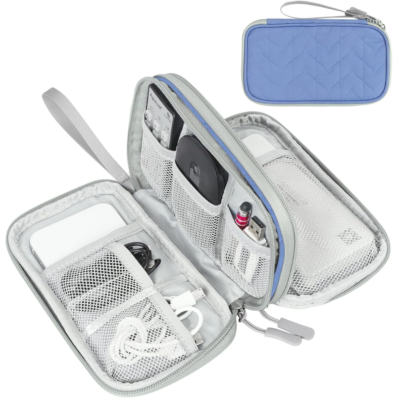 FYY Travel Cable Organizer Pouch Electronic Accessories Carry Case ...