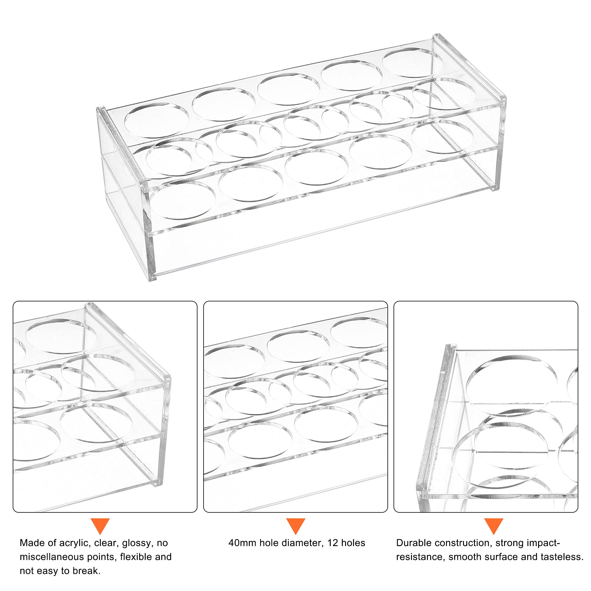 Mua MECCANIXITY 10-Well Acrylic Test Tube Rack Holder Lab Stand 40mm ...