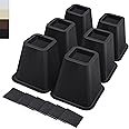 Amazon.com: ANNKUT 6 Inch Heavy Duty Bed Risers, Furniture Risers for ...