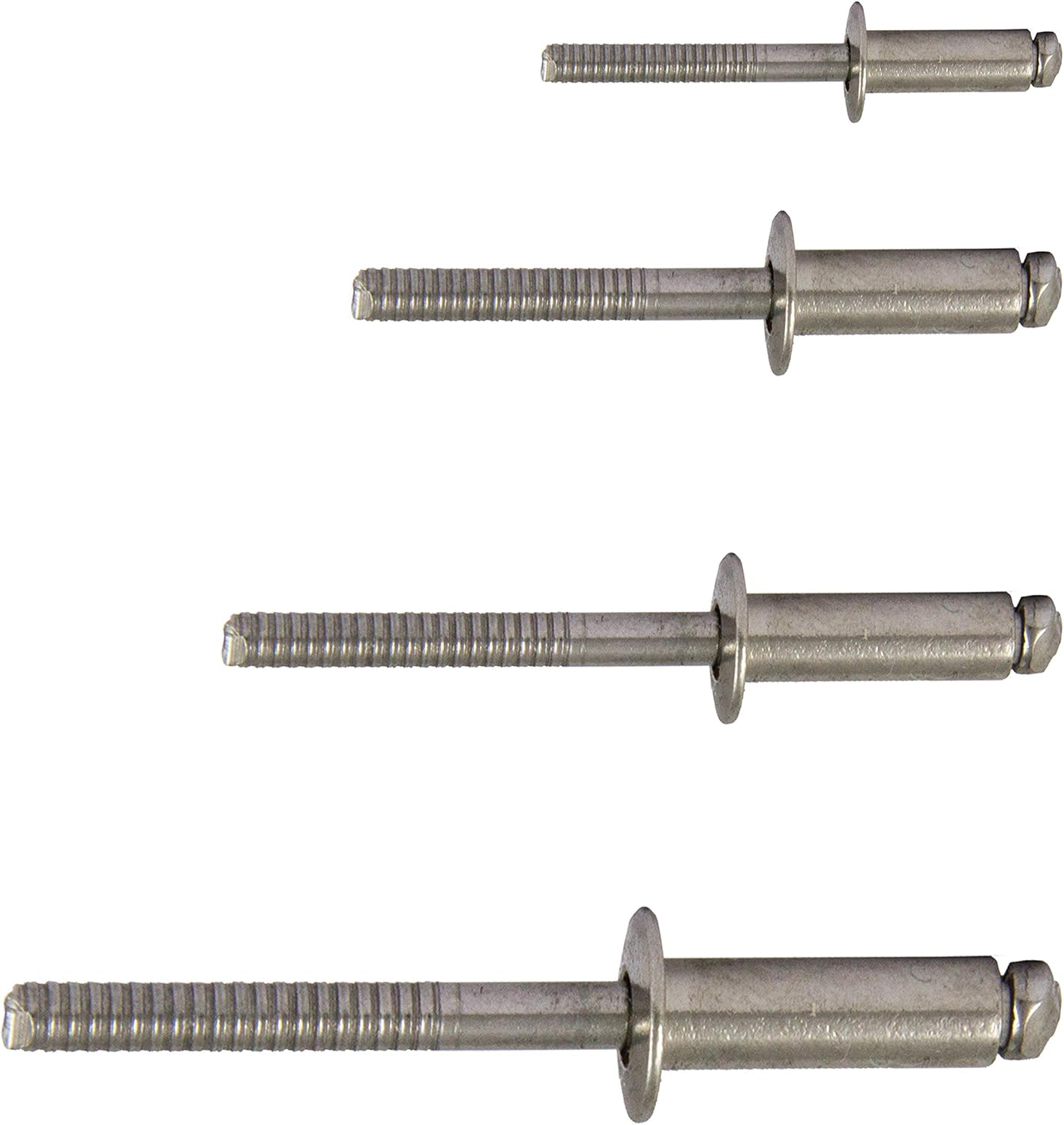 FASTON Blindniet 4,0x16 mm mit Flachkopf Edelstahl A2 V2A (50 Stück ...