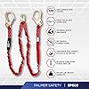 Palmer Safety L122133 6 FT Double Legs Safety Lanyard Internal Shock ...