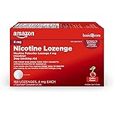 Amazon.com: Amazon Basic Care Nicotine Lozenge 4 mg, Reduce Nicotine ...