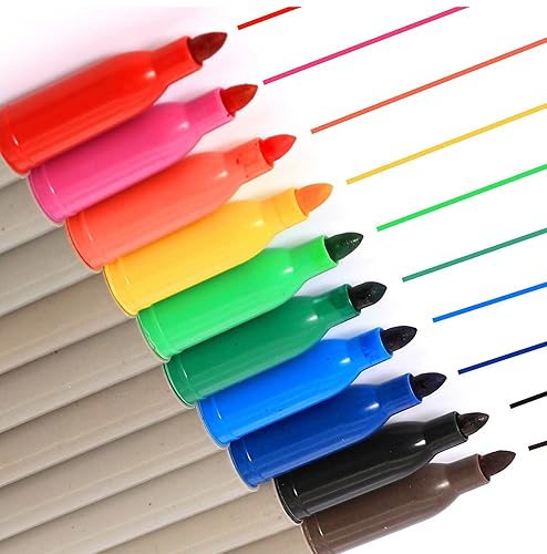 Schöne Stationary Permanent Markers, Multi-Colour, Pack of 10: Amazon ...