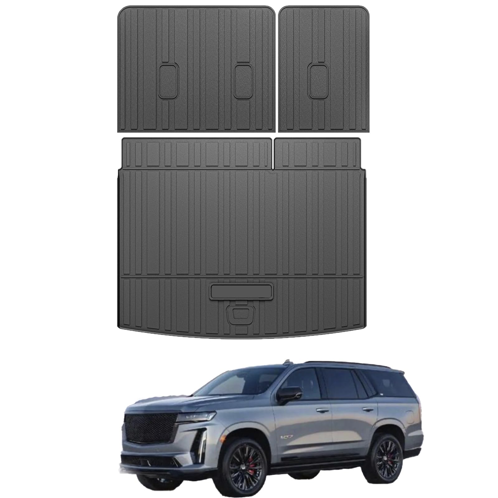 Actkill Cargo Mat & Backrest Mats Compatible with 2021-2024 Cadillac ...