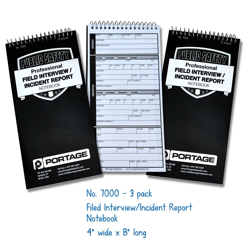 Police Field Interview Notebook, Pack of 3: Amazon.co.uk: Office Products