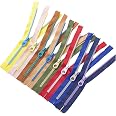 Amazon.com: Wonesifee Zippers Colorful Resin Plastic Zippers 8pcs #5 ...