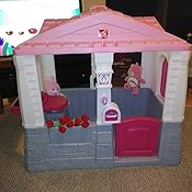 Amazon.com: Step2 Happy Home Cottage & Grill Kids Playhouse, Blue: Toys ...