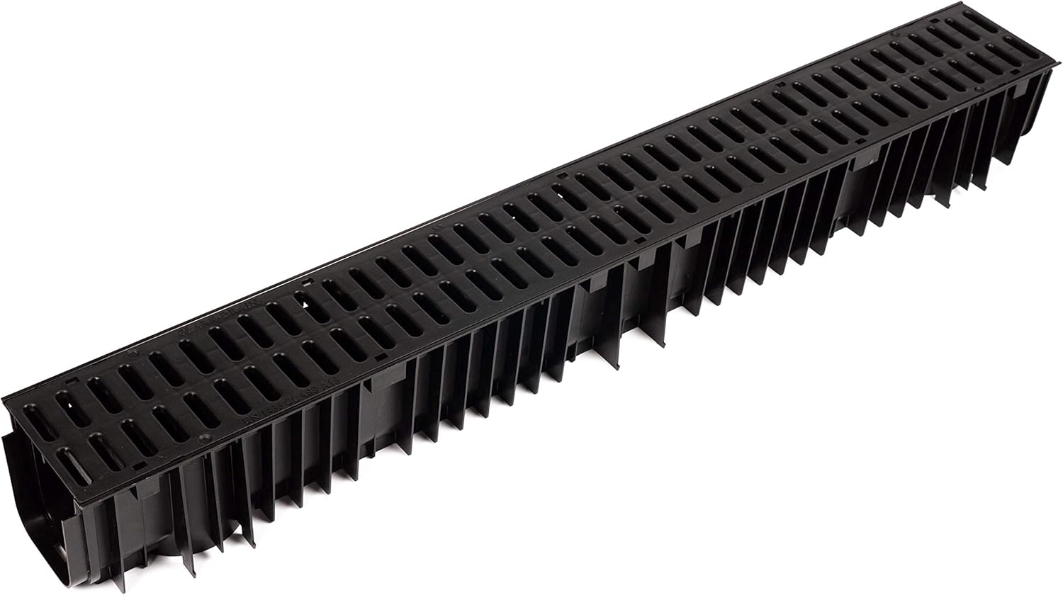 8 X Heavy Duty A15 PVC Channel Drainage Grating 1 metre 1m Length Clark ...
