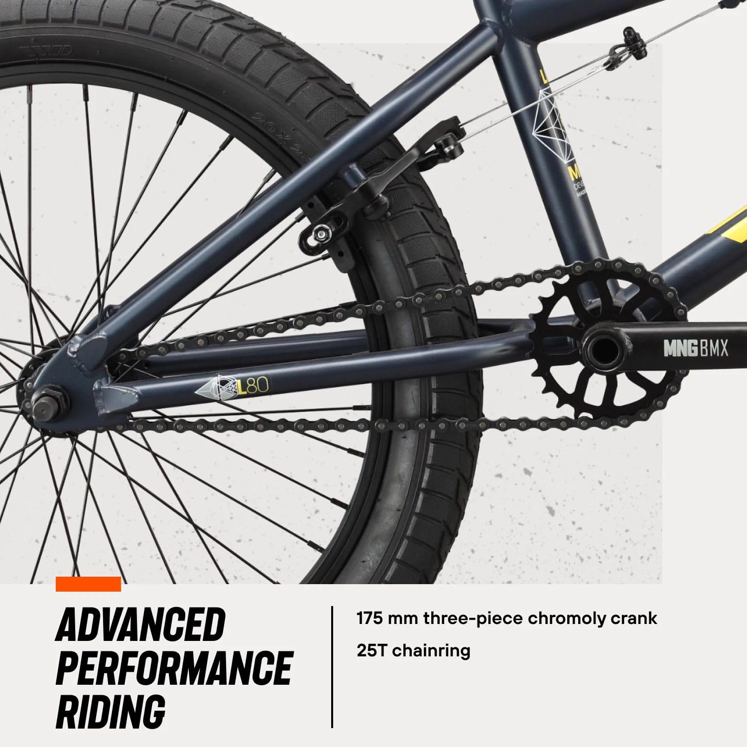 Mongoose Legion L80 Freestyle BMX Bike For Advanced-Level Riders, Adult ...