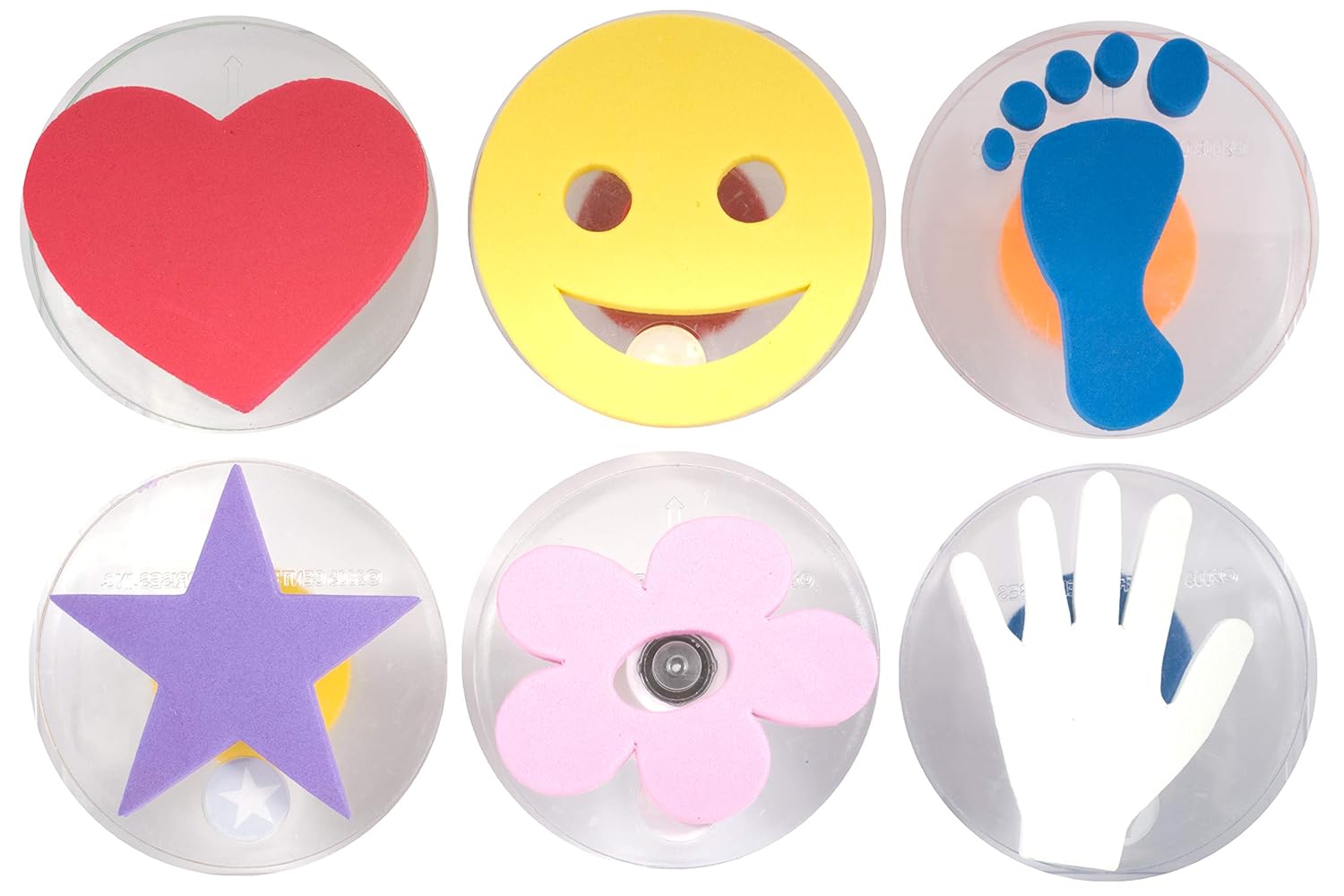 READY 2 LEARN Giant Stampers - Creative Art Shapes - Set of 6 - Easy to ...