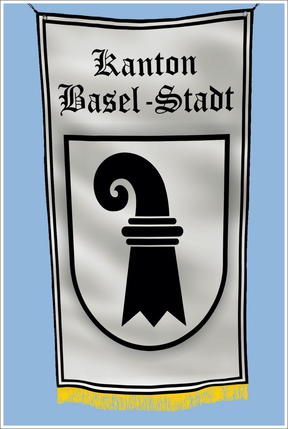 Kanton Basel-Stadt Switzerland Coat of ARMS 3x5 feet Flag Banner Vivid ...