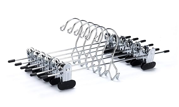 Amazon.com: 24 Quality Pants Hangers Heavy Duty Add-on Skirt/Slack ...