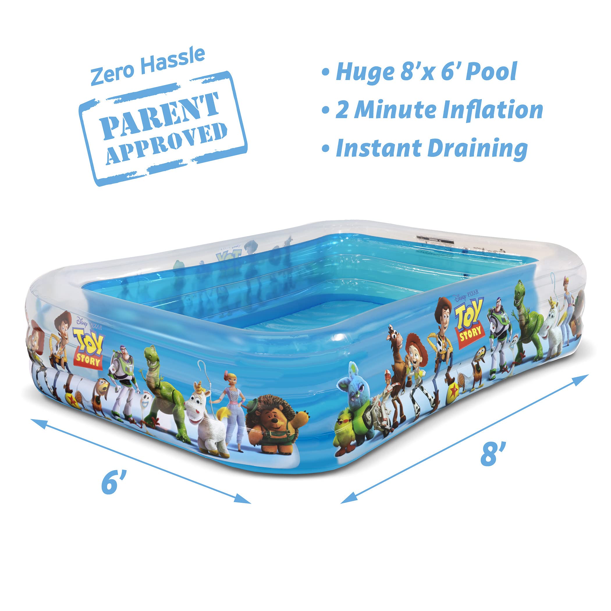 Mua Disney Pixar 6 ft x 8 ft Inflatable Pools by GoFloats - Inflatable ...
