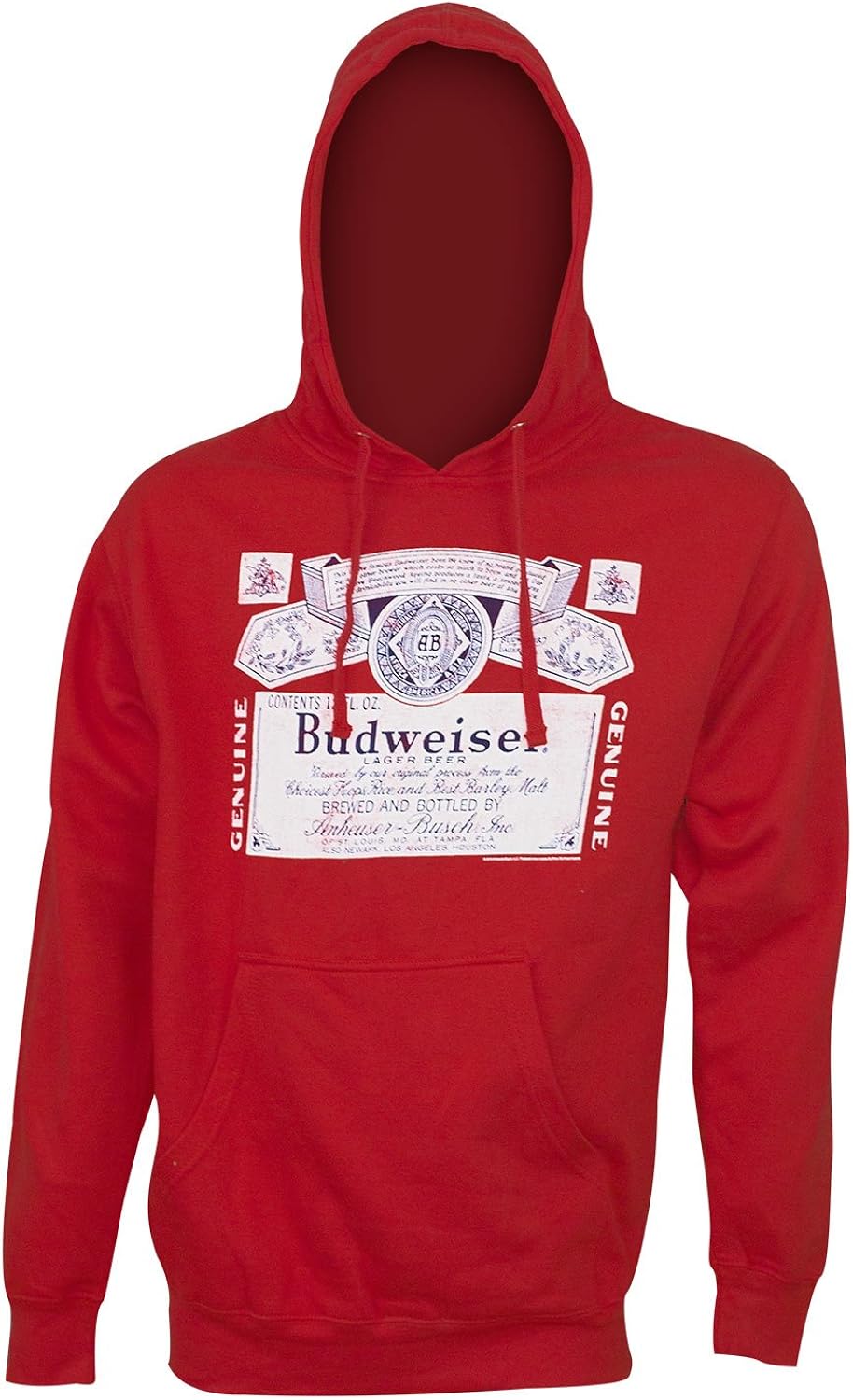 Budweiser Classic Label Hoodie Sweatshirt: Amazon.ca: Clothing ...