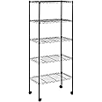 Amazon.com: HealSmart Heavy Duty 5-Tier Shelving Unit, 21" W x 12" D x ...