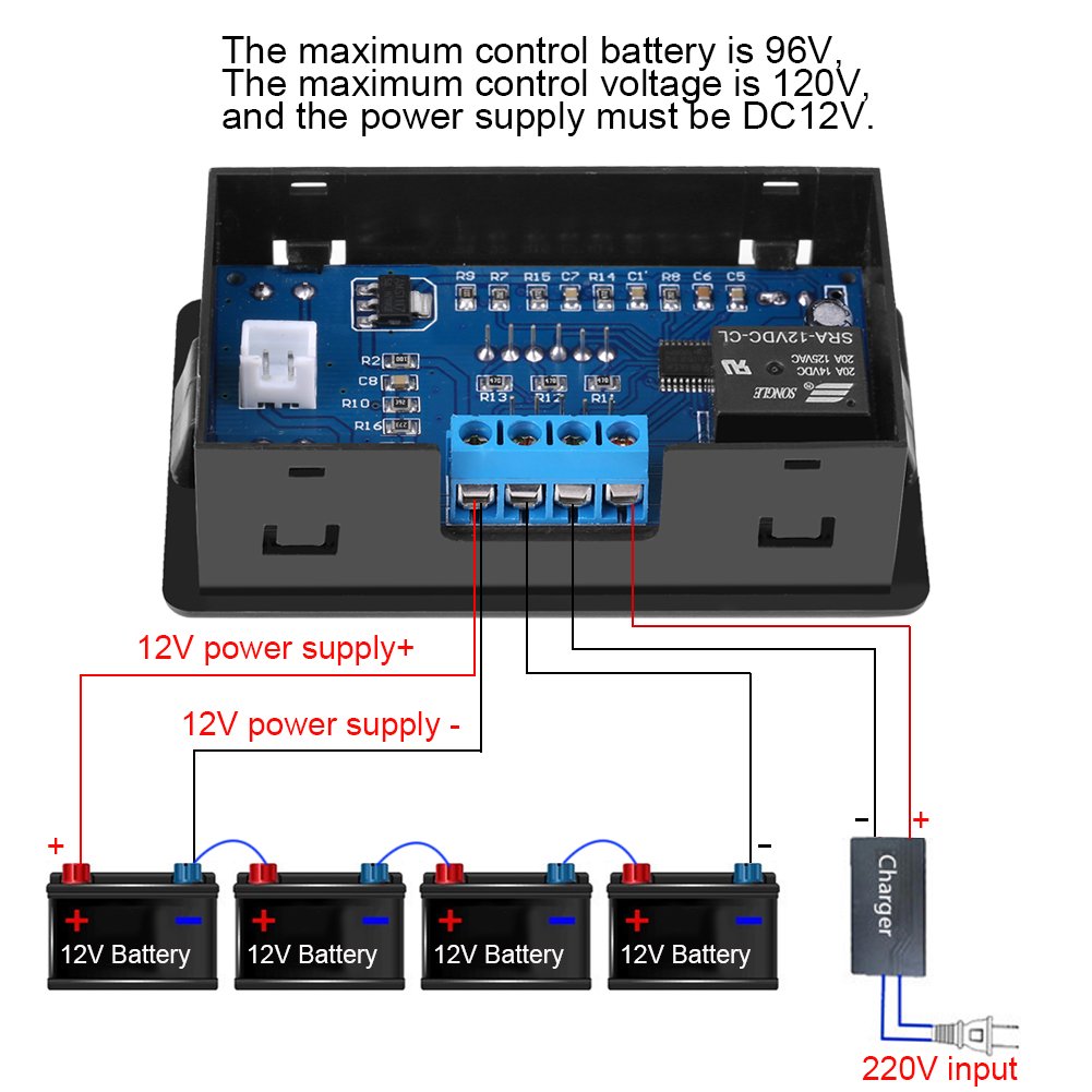 12V-120V Battery Low Voltage Disconnect Module,Battery Low Voltage Cut ...