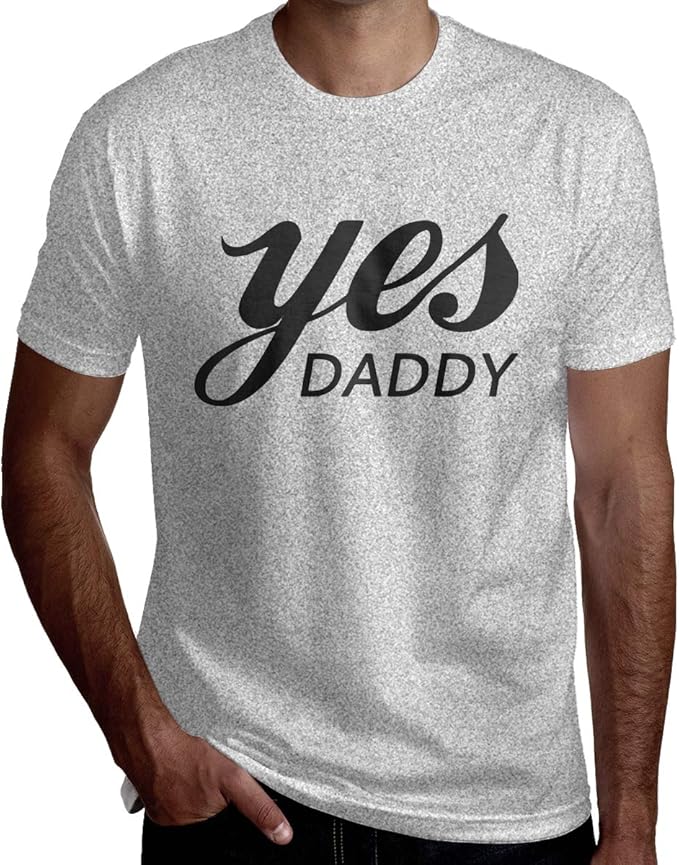 Yes Daddy Printed Mens Short Sleeve Sports Tshirts | Amazon.com