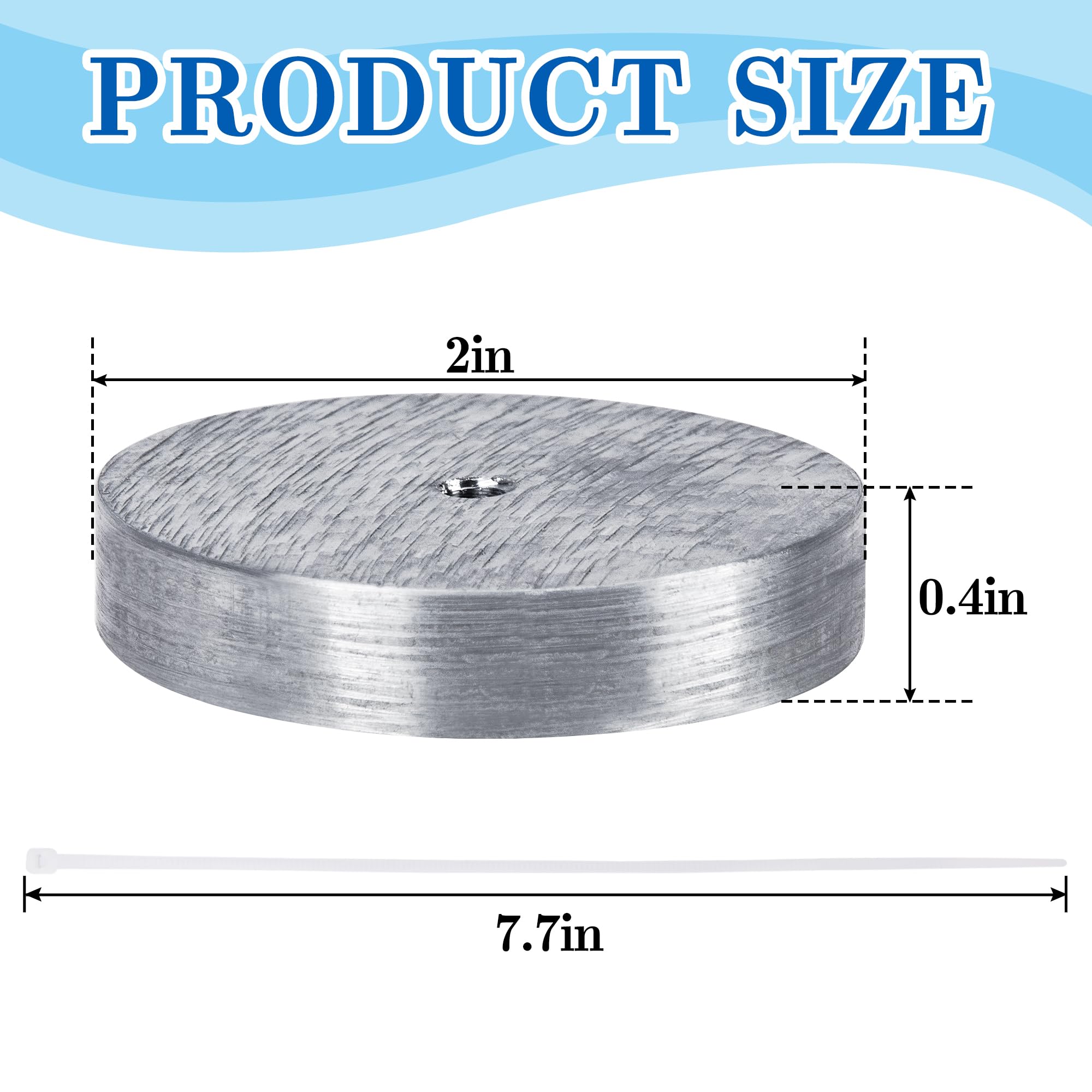 Mua 2 Pack Zinc Anode Plate- Zinc Anode Weight- Anti Electrolysis ...
